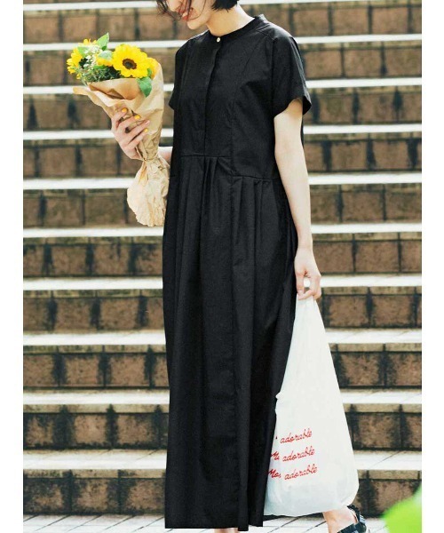 Live in comfort 「Live comfort」 半袖ワンピース NM ブラック レディース : ZOZOTOWN Yahoo!店 - 通販 - Yahoo!ショッピング