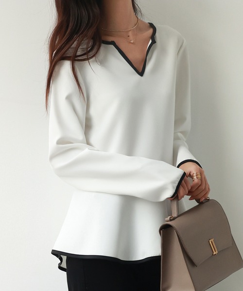 SAISON DE PAPILLON 「SAISON PAPILLON」 長袖カットソー M ホワイト レディース : ZOZOTOWN Yahoo!店 - 通販 - Yahoo!ショッピング