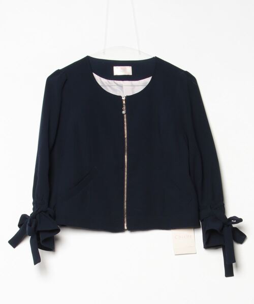 Cherite by PRIME PATTERN 「Cherite PATTERN」 ジップアップブルゾン MEDIUM ネイビー レディース : ZOZOTOWN Yahoo!店 - 通販 ...