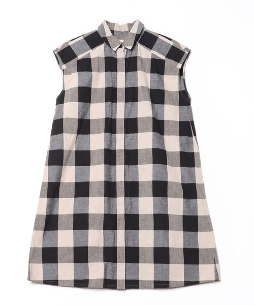 BEAMS LIGHTS 「BEAMS LIGHTS」 チェック柄ノースリーブワンピース 38 ベージュ レディース : ZOZOTOWN Yahoo!店 - 通販 - Yahoo!ショッピング