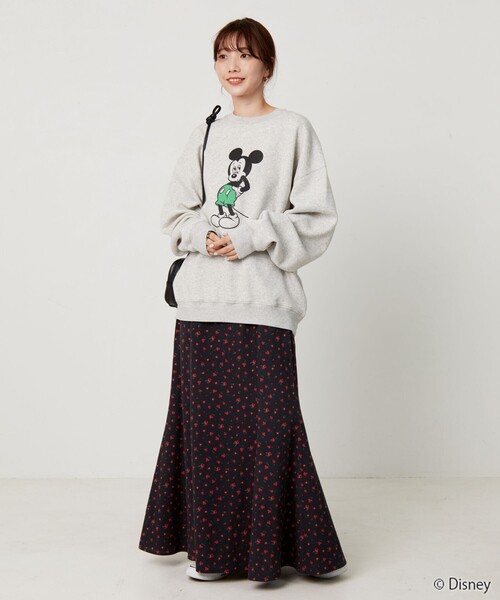 FREAK'S STORE 「FREAK'S STORE」 スウェットカットソー「Disneyコラボ」 フリ- ベージュ レディース ...