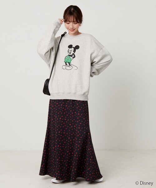 FREAK'S STORE 「FREAK'S STORE」 スウェットカットソー「Disneyコラボ」 フリ- ベージュ レディース ...
