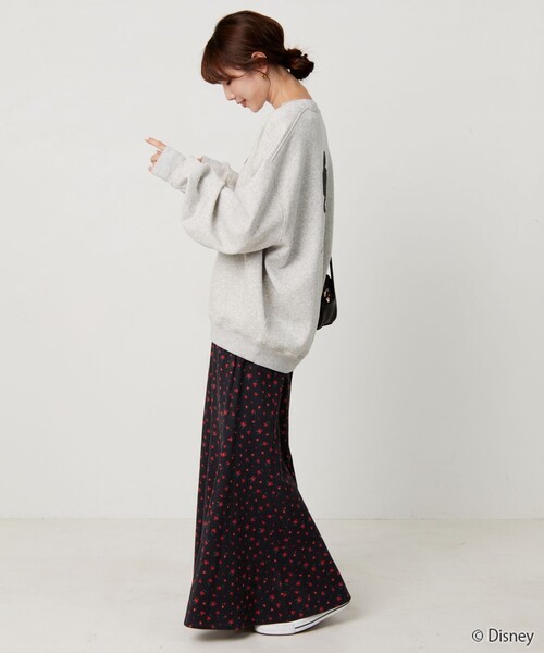 FREAK'S STORE 「FREAK'S STORE」 スウェットカットソー「Disneyコラボ」 フリ- ベージュ レディース ...