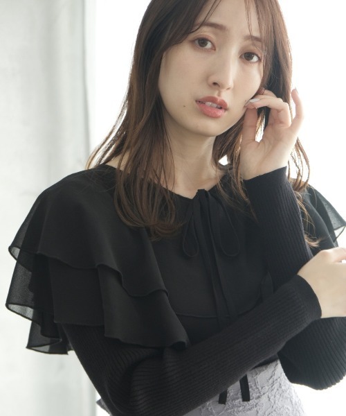 Yahoo!オークション - 「WILLSELECTION」 Vネックニット MEDIUM ブラッ...