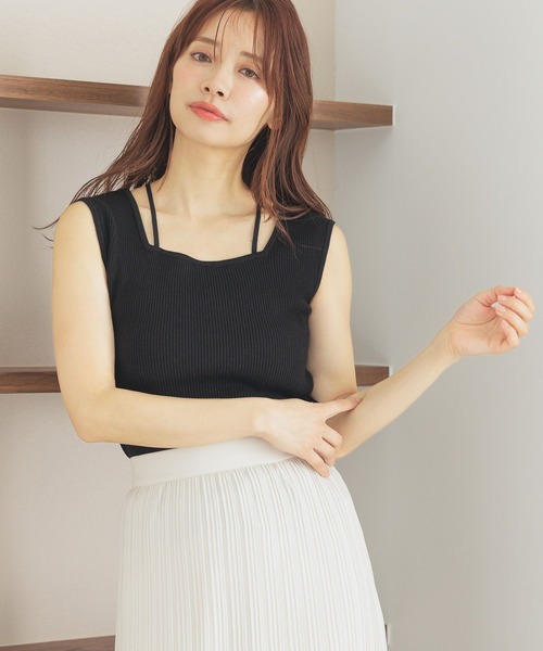 mysty woman タンクトップ ノースリーブ ストリング2WAYリブタンク 290752 レディース : ZOZOTOWN Yahoo ...
