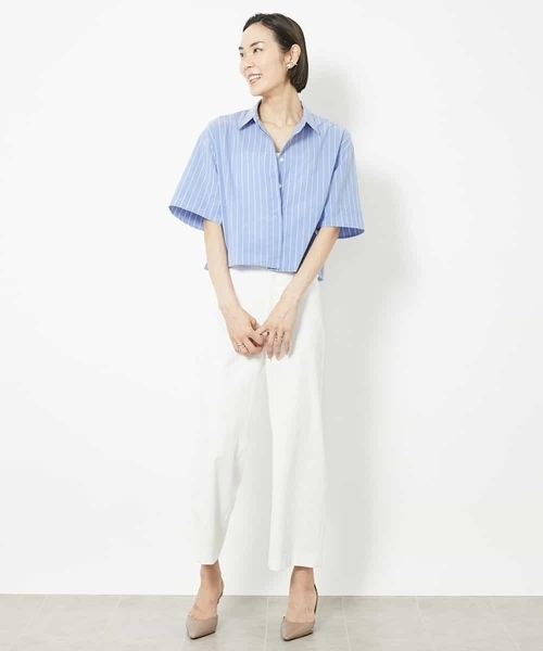 MICHEL KLEIN（ミッシェルクラン） ブラウス シャツ ストライプ