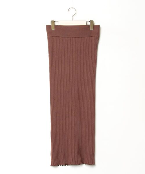ADAM ET ROPE' 「ADAM ROPE'」 ニットスカート F ブラウン レディース : ZOZOTOWN Yahoo!店 - 通販 - Yahoo!ショッピング