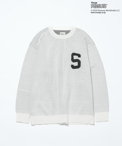 Yahoo!オークション - 「PEANUTS」 長袖ニット「BAYFLOWコラボ」 MEDIU...