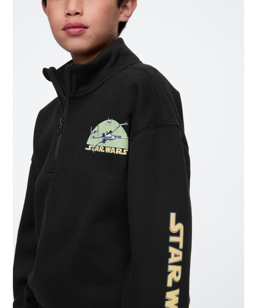 GAP トレーナー GapKids | スター・ウォーズ(TM) リラックス 1/4ジップアップ スウェット・トレーナー キッズ 子供服 男の子 : ZOZOTOWN Yahoo!店 - 通販 ...