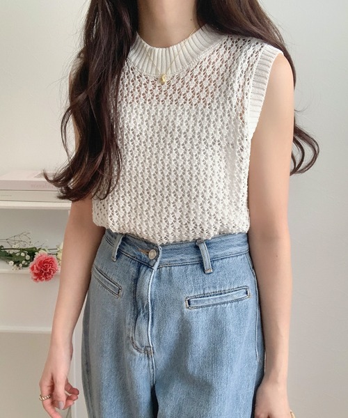 LAUIR 「LAUIR」 ノースリーブニット MEDIUM ブラック レディース : ZOZOTOWN Yahoo!店 - 通販 - Yahoo!ショッピング