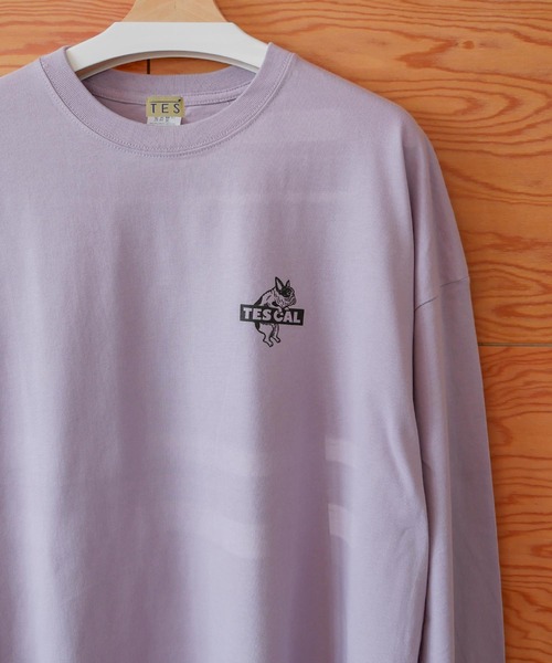 tシャツ 「WEB / FLAG SHOP限定」TES CAL BOX LOGO LONG SLEEVE T /オーバーサイズ・ビッグ ...