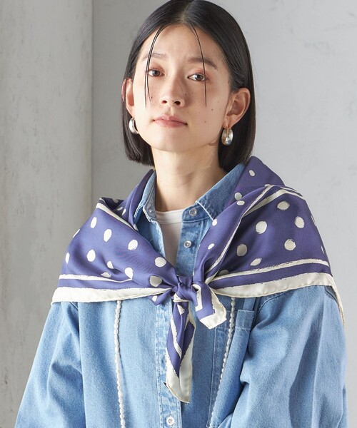 manipuri（マニプリ） スカーフ バンダナ 「SHIPS別注」manipuri: 50th ANNIV エンブレム スカーフ 88×88 レディース : ZOZOTOWN Yahoo!店 ...