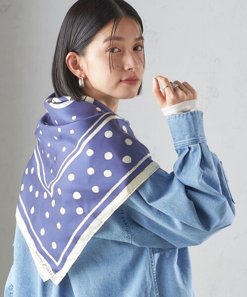 manipuri（マニプリ） スカーフ バンダナ 「SHIPS別注」manipuri: 50th ANNIV エンブレム スカーフ 88×88 レディース : ZOZOTOWN Yahoo!店 ...
