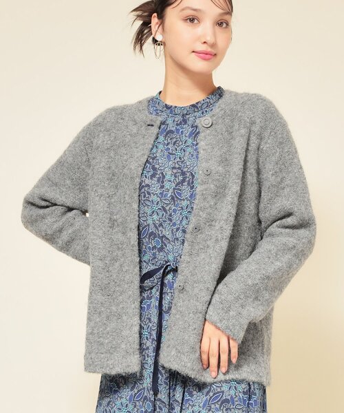 SunaUna（スーナウーナ） カーディガン 「ループヤーン／ふんわり