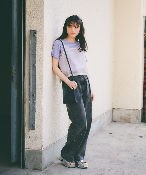 GLOBAL WORK（グローバルワーク） tシャツ チビT＊シアーキャミSET/AND YUA ANY/122445 キッズ 子供服 女の子 ...