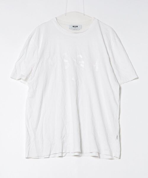 MSGM 「MSGM」 半袖Tシャツ L ホワイト×ホワイト メンズ : ZOZOTOWN Yahoo!店 - 通販 - Yahoo!ショッピング