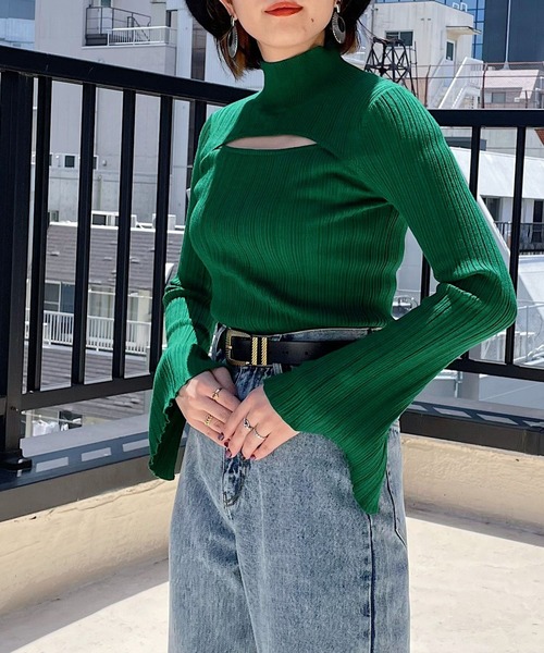 PAGEBOY 「PAGEBOY」 長袖ニット FREE グリーン レディース : ZOZOTOWN Yahoo!店 - 通販 - Yahoo!ショッピング