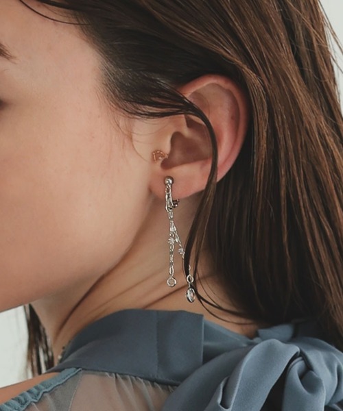 Dorry Doll イヤリング クリアビジューイヤリング レディース : ZOZOTOWN Yahoo!店 - 通販 - Yahoo!ショッピング