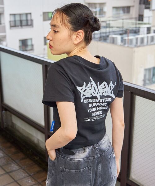 Yahoo!オークション - 「SEQUENZ」 半袖Tシャツ FREE ブラック レディ...