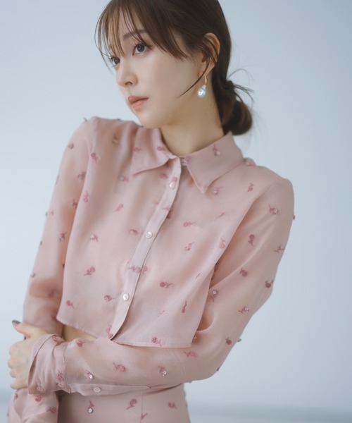 SNIDEL 「SNIDEL」 長袖シャツ FREE ピンク レディース : ZOZOTOWN Yahoo!店 - 通販 - Yahoo!ショッピング