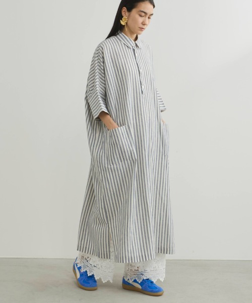 Libra Cue 「Libra Cue」 7分袖ワンピース FREE グレー レディース : ZOZOTOWN Yahoo!店 - 通販 - Yahoo!ショッピング