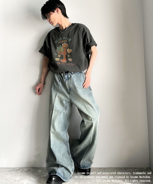 classicalelf tシャツ 大人カジュアルにハマる。綿100％セサミキャラピグメント加工ビッグTシャツ メンズ レディース : ZOZOTOWN Yahoo!店 - 通販 ...