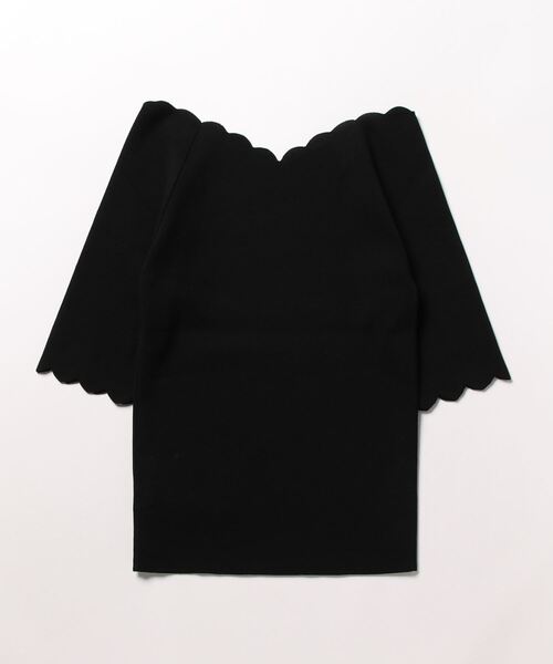 Yahoo!オークション - 「SNIDEL」 7分袖ニット FREE ピンク レディース