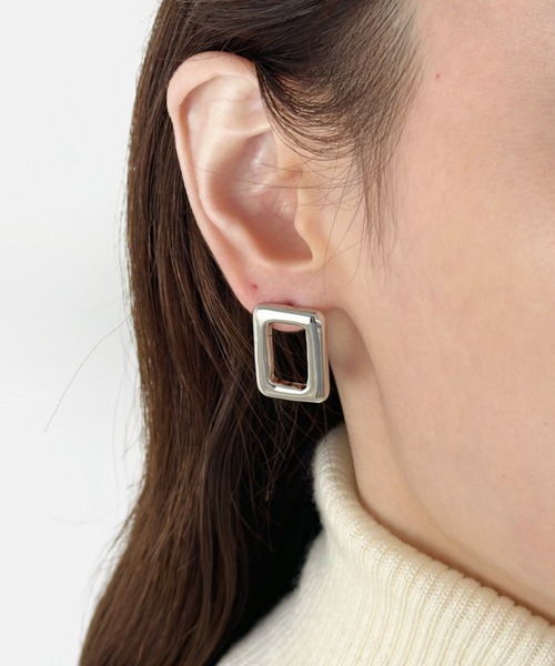 sowang ピアス スクエア メタル ピアス-square metal pierce- レディース : ZOZOTOWN Yahoo!店 ...