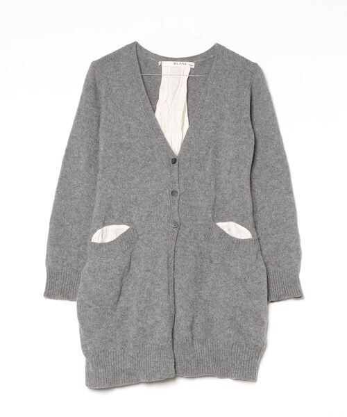 「blanc basque」 ニットカーディガン 38 グレー レディース : 87618716 : ZOZOTOWN Yahoo!店 - 通販 - Yahoo!ショッピング