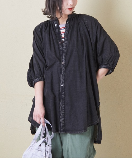 CUBE SUGAR 「CUBE SUGAR」 7分袖ブラウス M ブラック レディース : ZOZOTOWN Yahoo!店 - 通販 - Yahoo!ショッピング