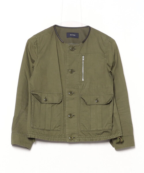 MACPHEE 「MACPHEE」 ノーカラージャケット 38 グリーン レディース : ZOZOTOWN Yahoo!店 - 通販 - Yahoo!ショッピング