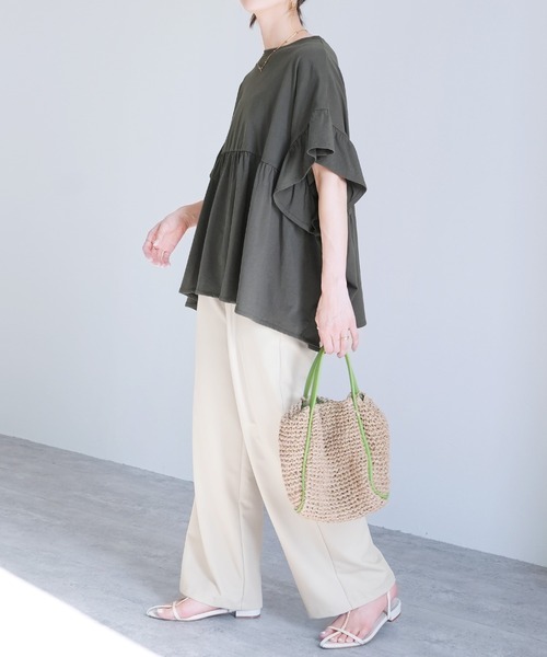 Yahoo!オークション - 「reca」 半袖カットソー M ブラック レディース