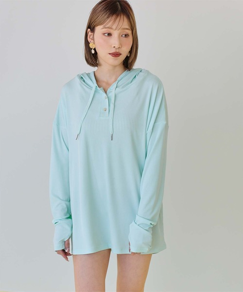 SEA DRESS ラッシュガード オーバーシルエットラッシュパーカープルオーバー レディース : ZOZOTOWN Yahoo!店 - 通販 ...