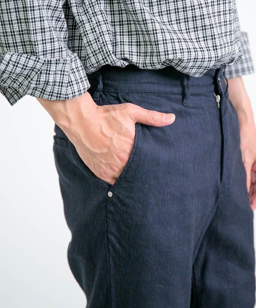 SPELLBOUND パンツ 「SPELLBOUND / スペルバウンド」 リネンストレッチ アンクルテーパードトラウザー メンズ : ZOZOTOWN Yahoo!店 - 通販 ...