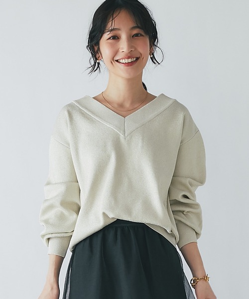 Yahoo!オークション - 「La boutique BonBon」 Vネックニット FREE シ...