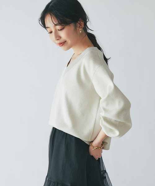 Yahoo!オークション - 「La boutique BonBon」 Vネックニット FREE シ...