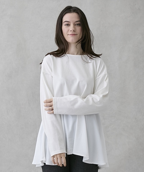 petit main LIEN tシャツ 「リンク」ペプラム長T レディース : ZOZOTOWN Yahoo!店 - 通販 - Yahoo!ショッピング