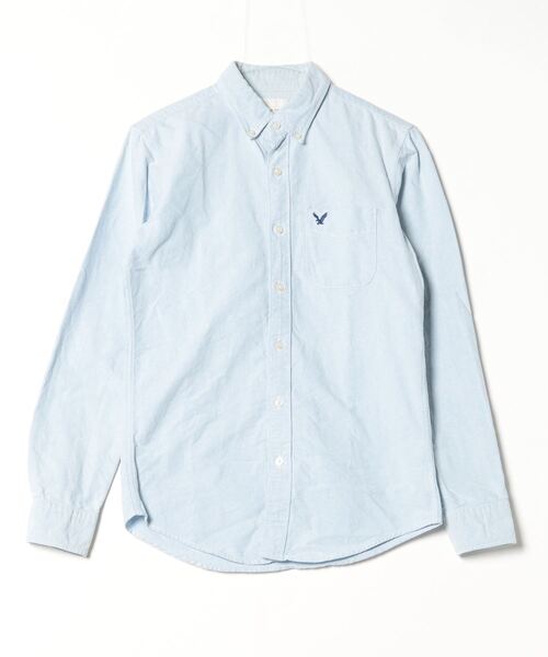 American Eagle 「American Eagle」 刺繍長袖シャツ X-SMALL ブルー メンズ : ZOZOTOWN Yahoo!店 - 通販 - Yahoo!ショッピング