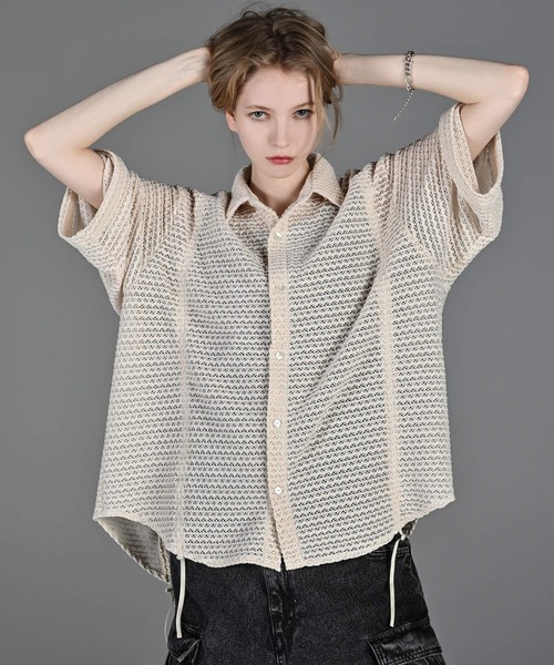 ADRER シャツ 25ss loose silhouette lace/sheer shirt メンズ レディース : ZOZOTOWN Yahoo!店 - 通販 - Yahoo!ショッピング