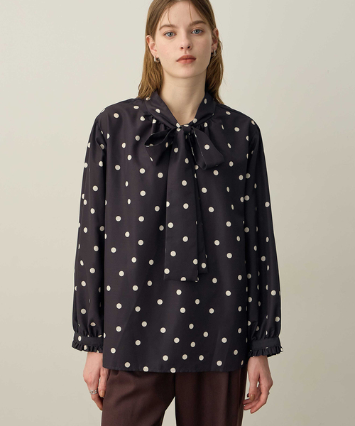 LE SOUK HOLIDAY（ルスークホリデー） ブラウス シャツ ボウタイリボン