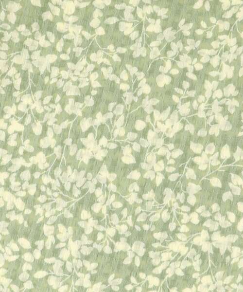 le.coeur blanc（ルクールブラン） スカート リーフプリントキリカエ