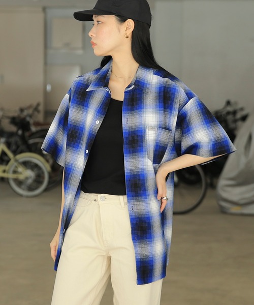 WAIPER.inc シャツ Cal Top キャルトップ CLTP2000S PLAID S/S SHIRT メンズ レディース ...