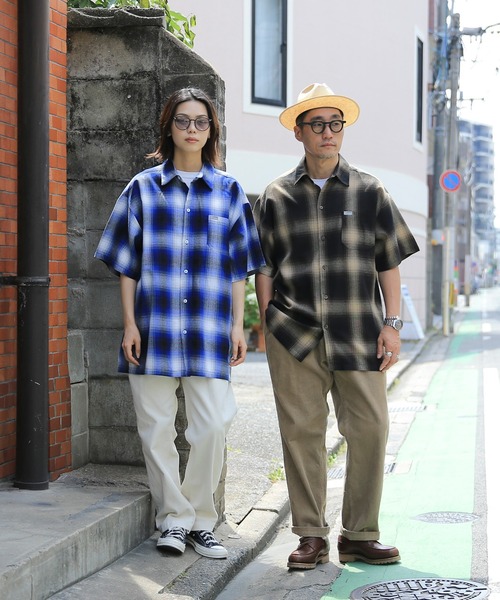 WAIPER.inc シャツ Cal Top キャルトップ CLTP2000S PLAID S/S SHIRT メンズ レディース ...