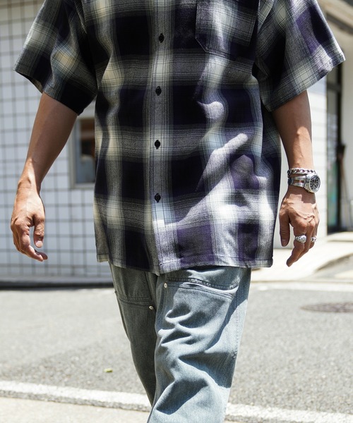 WAIPER.inc シャツ Cal Top キャルトップ CLTP2000S PLAID S/S SHIRT メンズ レディース ...