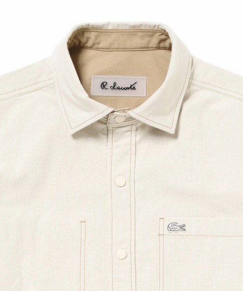 LACOSTE（ラコステ） シャツ カラーリバーシブルシボタンダウンャツ
