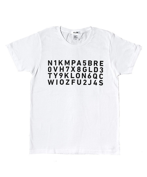 KLON tシャツ Tシャツ Tshirts SERIAL NUMBER FOUR LINES WHITE : ZOZOTOWN Yahoo ...