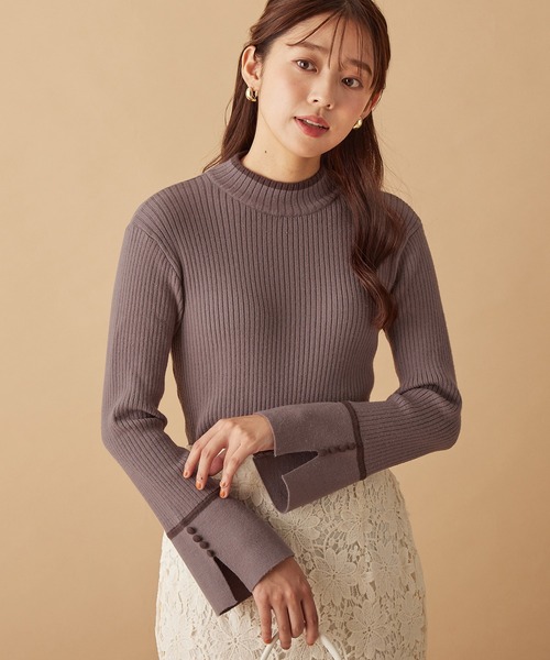 alotta 「alotta」 長袖ニット M モカ レディース : ZOZOTOWN Yahoo!店 - 通販 - Yahoo!ショッピング