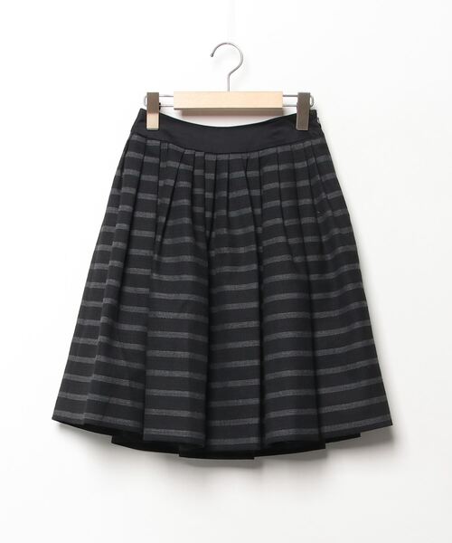 M-PREMIER 「M-PREMIER」 ボーダー柄フレアスカート 34 ブラック レディース : ZOZOTOWN Yahoo!店 - 通販 - Yahoo!ショッピング