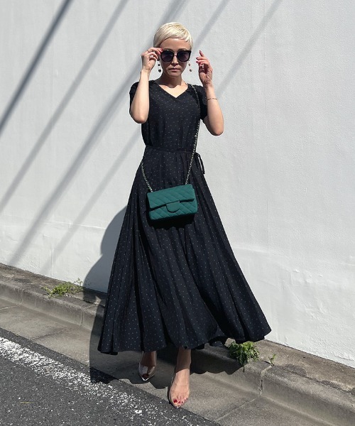 Yahoo!オークション - 「JENNE」 半袖ワンピース MEDIUM グリーン レデ...