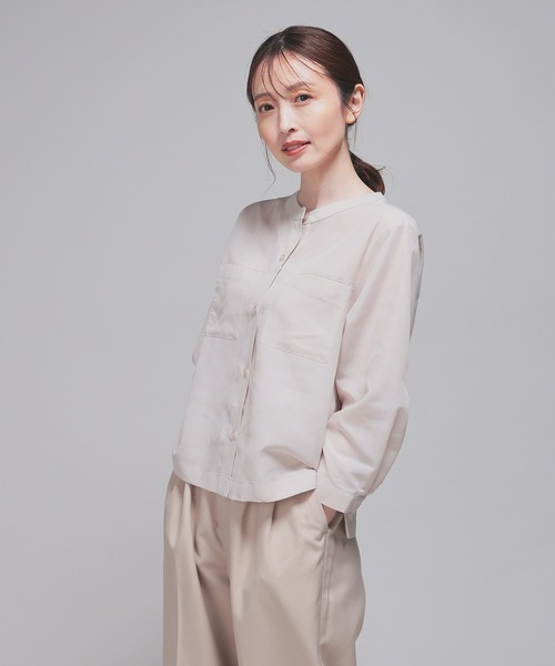 GLACIER lusso ブラウス シャツ 8分袖ポケット付シアーブラウス レディース : ZOZOTOWN Yahoo!店 - 通販 - Yahoo!ショッピング